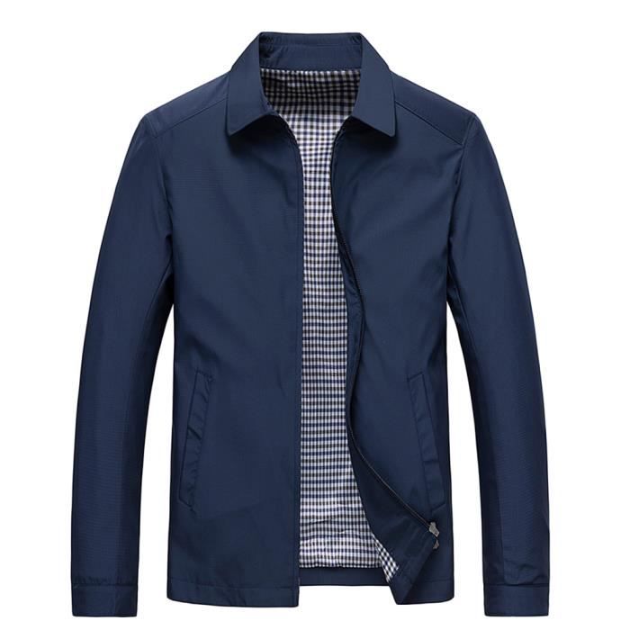 Veste GUOCU de Sport Homme Casual Léger Classique Bleu Bleu - Cdiscount ...