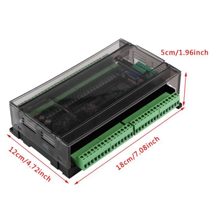 FX3U-48MR DC24V carte de commande industrielle PLC contrôleur logique programmable sortie ...