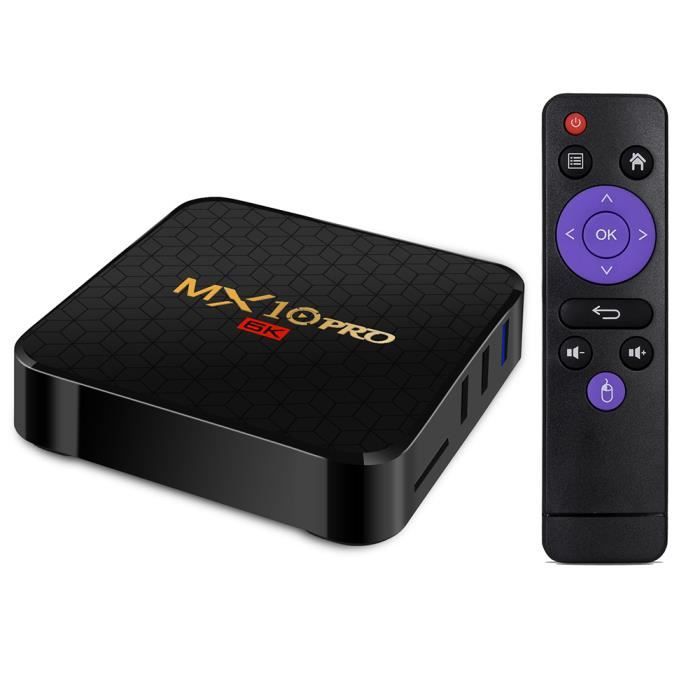 Smart TV Box-MX10 Pro Box MULTIMEDIA 6K Android 9.0-AllWinner H6 WIFI ...