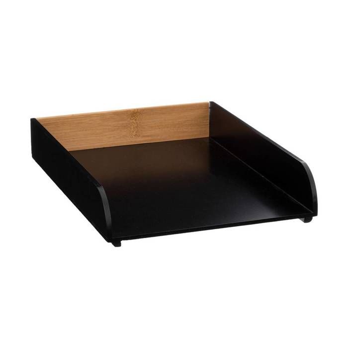 Range-documents bambou "Bava" noir - 5 five simply smart - Cdiscount Maison