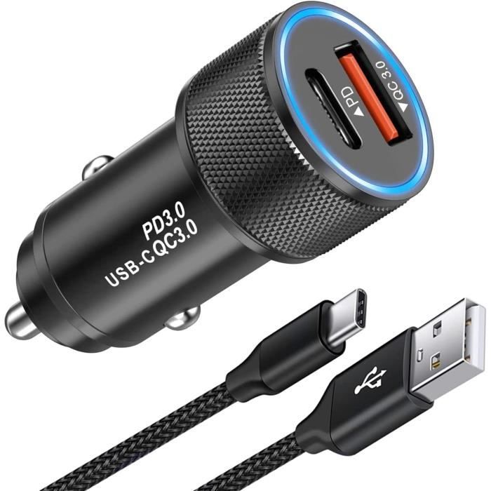 Chargeur Voiture Rapide Pour Samsung Galaxy A04S,A13,A23,Samsung S23 ...