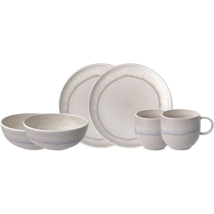 Like. By \U2013 Perlemor Set Petit-Déjeuner 6 Pièces Beige,Garanti Lave ...