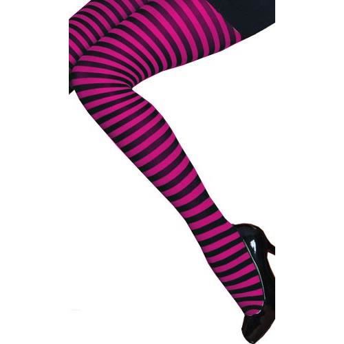 Collant rayures rose fuchsia et noir Rose - Cdiscount Chaussures