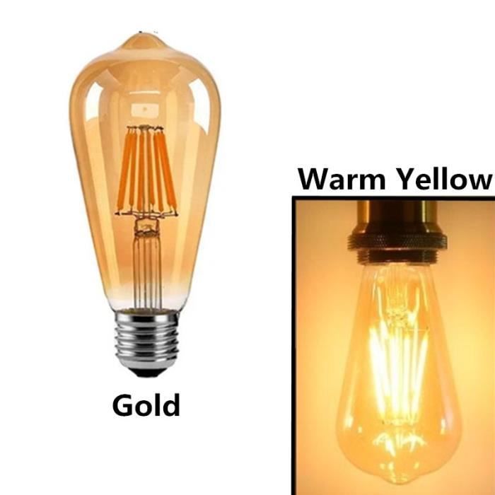 AMPOULE LED,ST64 Warm yellow-E27 6W 220V-Oui--Ampoule LED Vintage ...