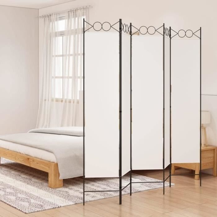 Cloison De Séparation 5 Panneaux Séparateur De Pièce Pliable Diviseur ...