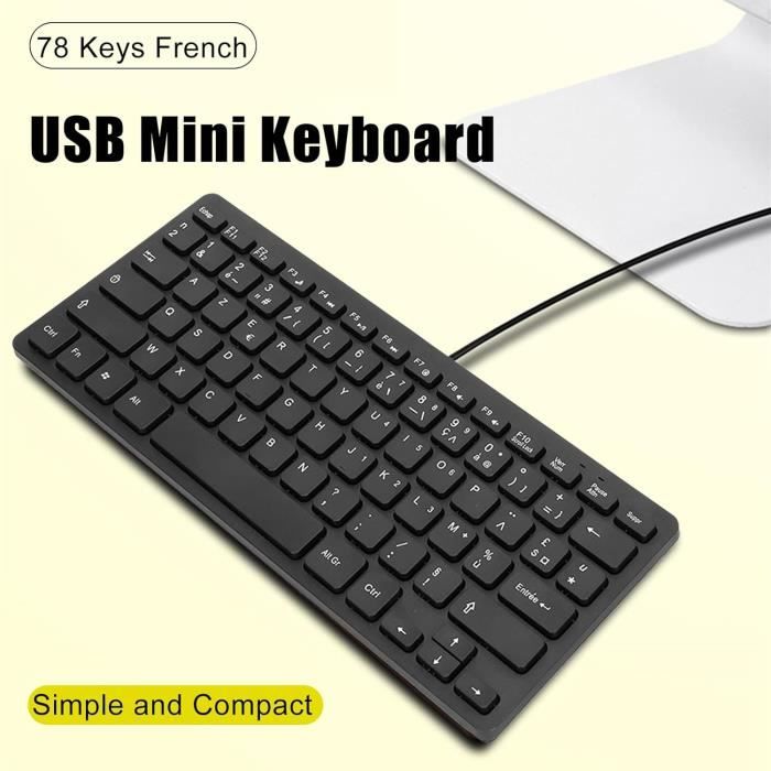Clavier Russe-Français-Allemand, Clavier Filaire Usb, Clavier Compact ...