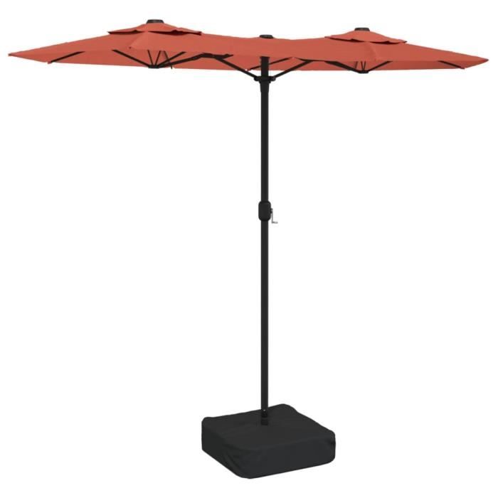 PAL-Parasol à double tête terre cuite 316x240 cm-PAL362966 - Cdiscount ...