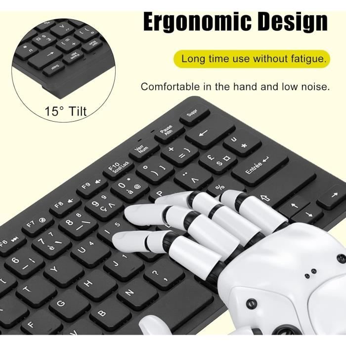 Clavier Russe-Français-Allemand, Clavier Filaire Usb, Clavier Compact ...
