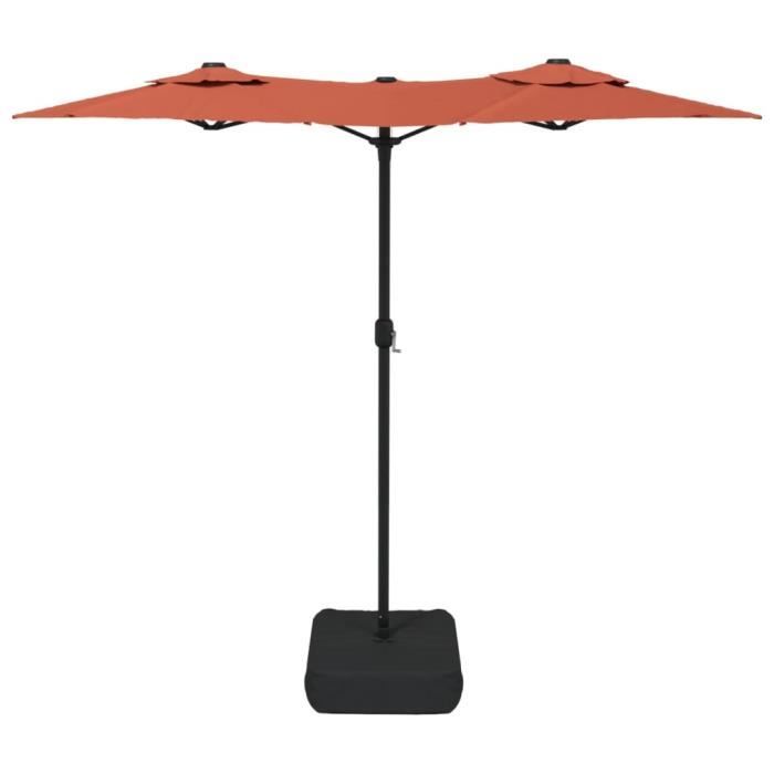 PAL-Parasol à double tête terre cuite 316x240 cm-PAL362966 - Cdiscount ...