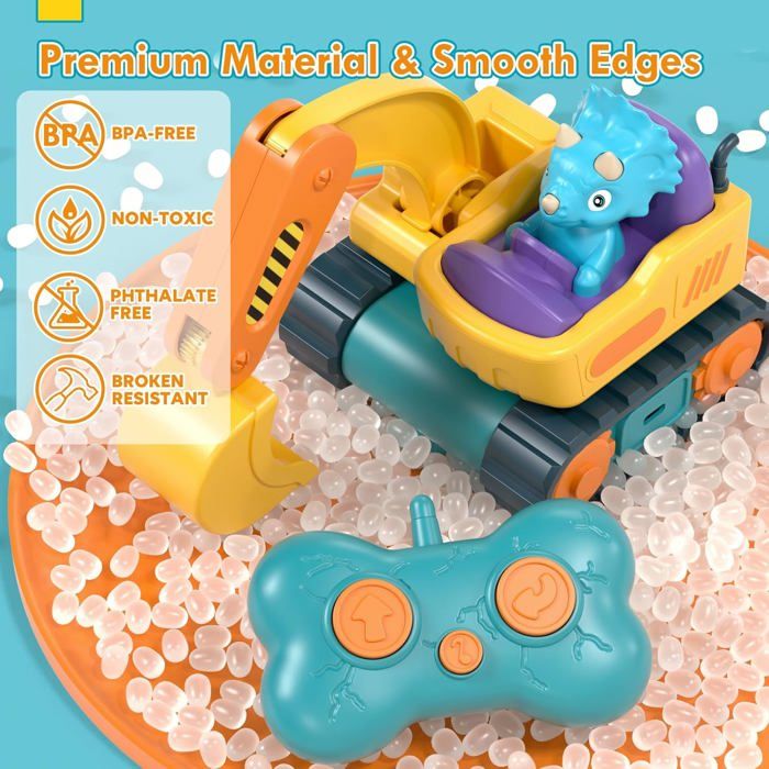 Voiture télécommandée pelleteuse, jouet dinosaure excavateur, pour ...