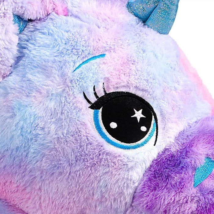 Licorne Géante Licorne Violet Arc-en-Ciel Jouet en Peluche 110CM Doux ...