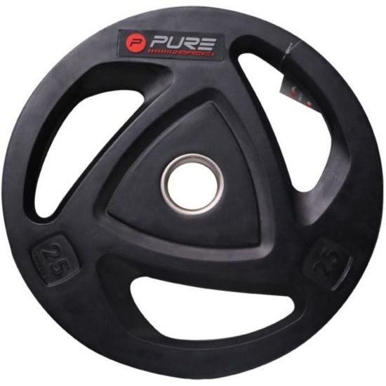 Disque de musculation - PURE 2 IMPROVE - black - 25 kg - pour ...