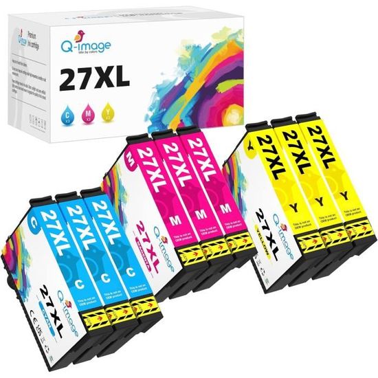 27Xl Cartouches D'Encre Compatibles Pour Epson 27 27Xl Remplacement Pour Workforce Wf7720 Wf7610 ...