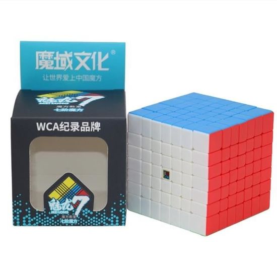 CASSE-TETE,Stickerless--MoYu cube magique 7x7 Meilong 7x7x7 cube de ...