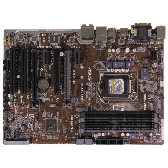 Carte mère ASUS Z97-C Intel Z97 LGA 1150 4xDDR3 32GB ATX - Cdiscount Informatique