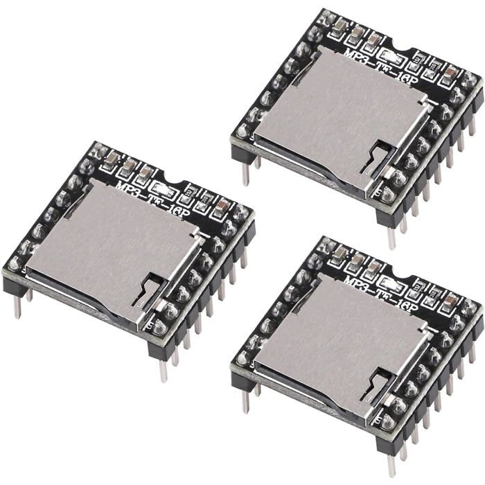 RUIZHIRUIZHI Lecteur MP3 Mini Module DFPlayer - 3 Pièces TF Card U Disk ...