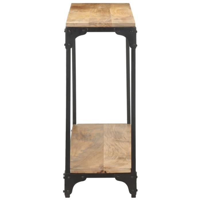 AKOZON Table console 110x30x75 cm Bois de manguier massif ...