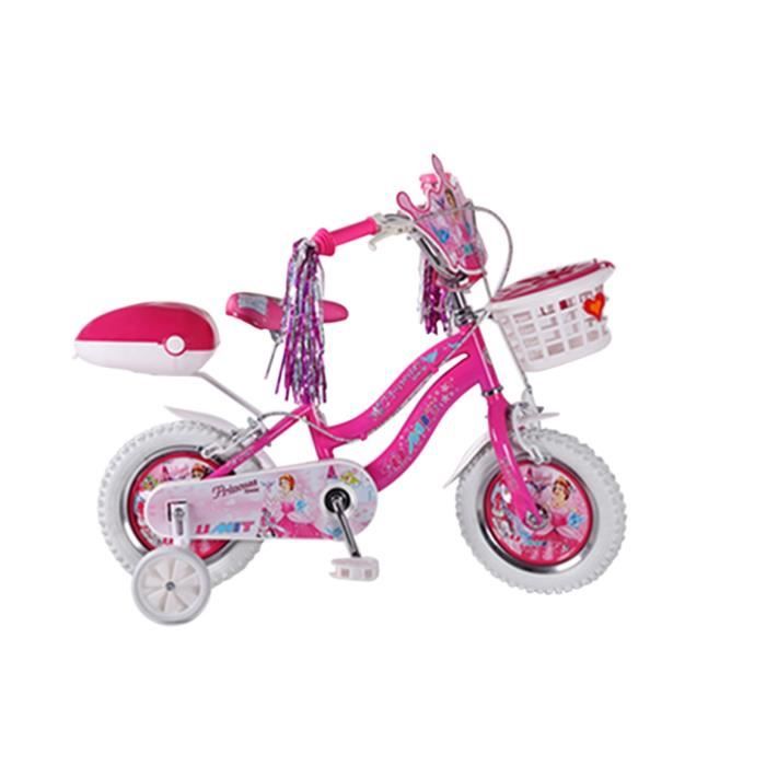 Vélo Enfant Fille Princesse Altec 20 Pouces Rose avec Panier Boîtier et ...