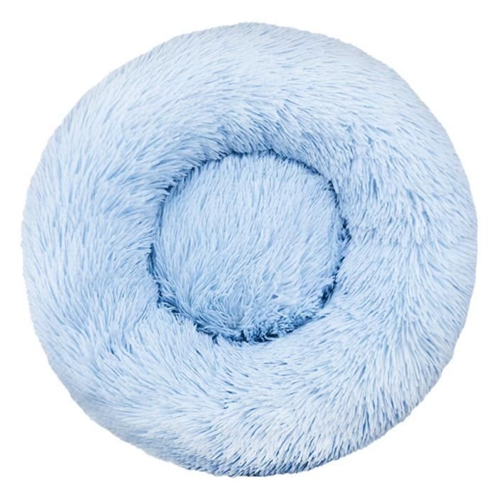 (Light Blue/50 CM Up To 4KG)Lit rond et confortable pour chien et chat ...