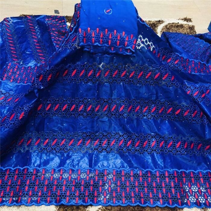 Tissus,Bazin riche africain avec broderies, tissu brodé dernière ...