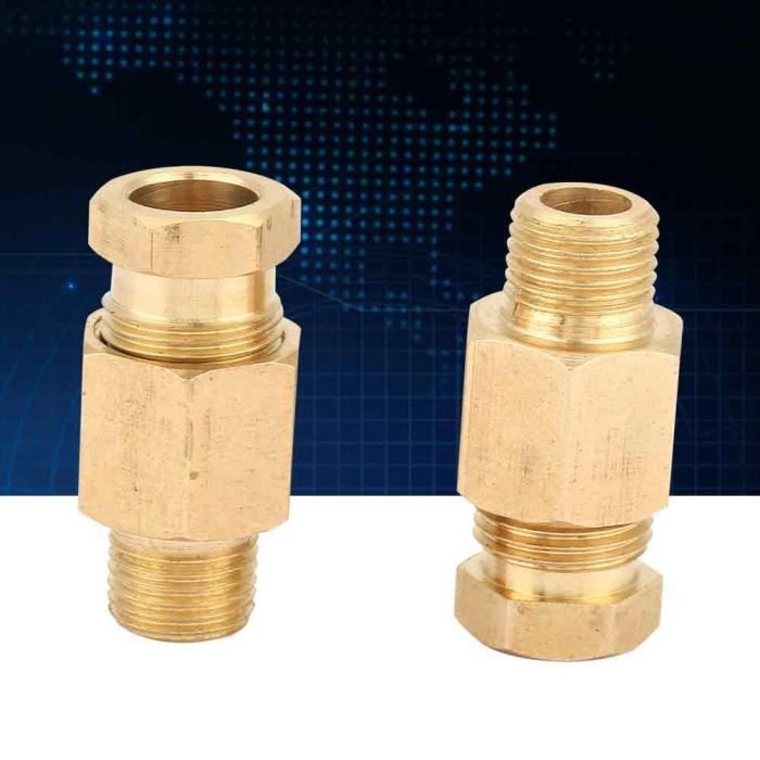 Cikonielf Raccord de tube de compression Carte PD de tube de virole de compression 2 pièces ...