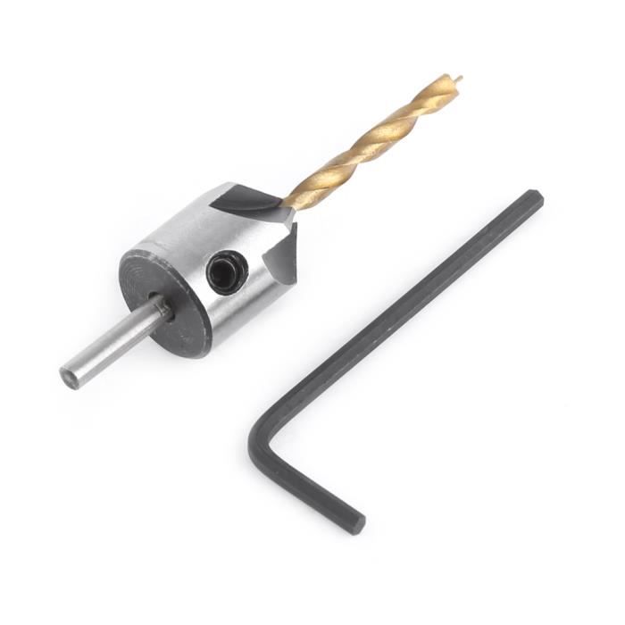 Duokon Chanfrein à bois Outil de Perçage de Menuiserie Fraise à ...
