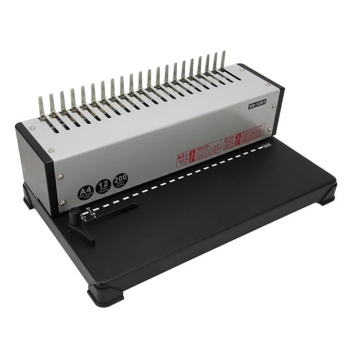 LAN Reliure À Papier Manuelle Machine À Relier, 21 Trous 200 Feuilles ...