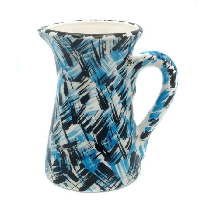 Pichet 15 cm - Couleur:Abstrait bleu - Cdiscount Maison