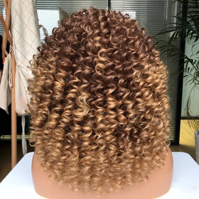 Perruque - MINIFINKER - Afro courte bouclée - Couleur naturelle ...