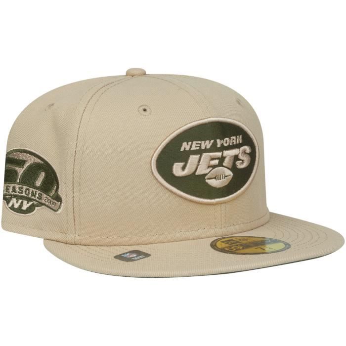 New Era 59Fifty Fitted Cap ANNIVERSARY NFL Teams beige rifle New york ...