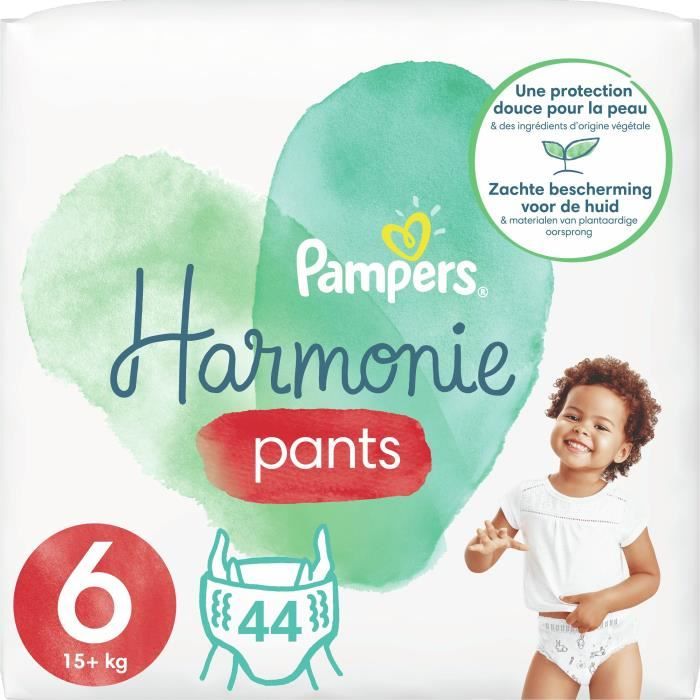 PAMPERS 44 Couches-Culottes Harmonie Nappy Pants Taille 6 - Cdiscount ...