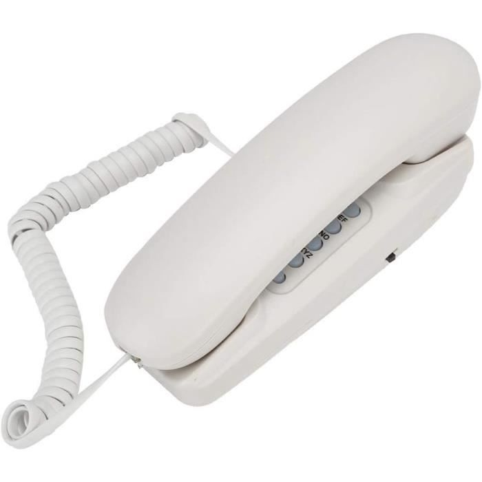 Téléphone Filaire, Téléphone Fixe Filaire Avec Mur En Anglais Avec ...