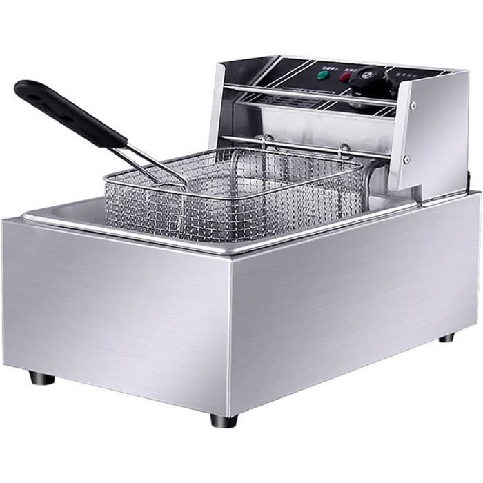Friteuse, Friteuse Électrique 2500W Avec Panier, Acier Inoxydable ...