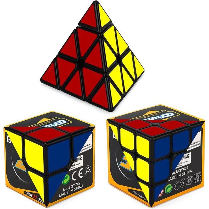 Maomaoyu Speed Cube Coffret, Cube Magique 2x2 3x3 Pyraminx Smooth Cube ...