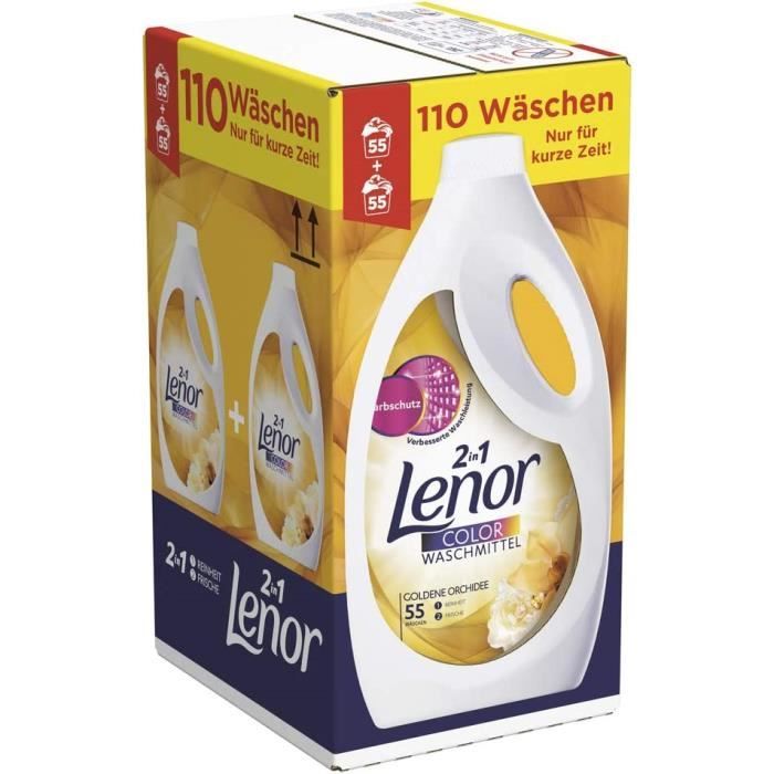 Lenor Lessive liquide Orchidée dorée 6L - 110 WL311 - Cdiscount ...