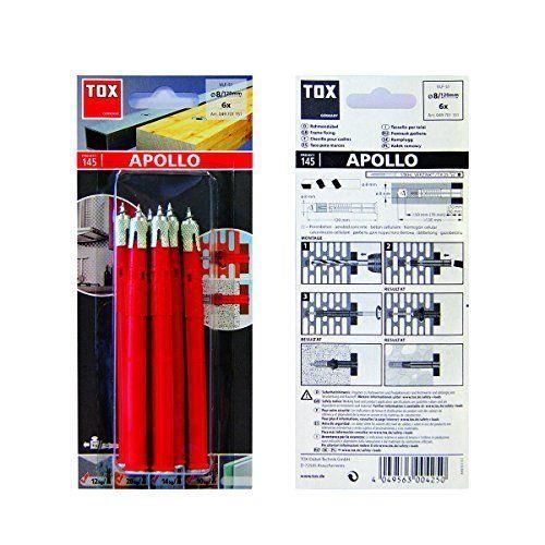 TOX multi-Rahmendübel Apollo 8 x 120 mm-lot de 6 chevilles avec vis 6 ...