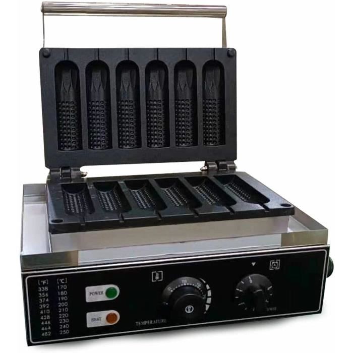 Gaufrier 1500 W - 6 Pièces - Machine À Gaufres - En Acier Inoxydable ...