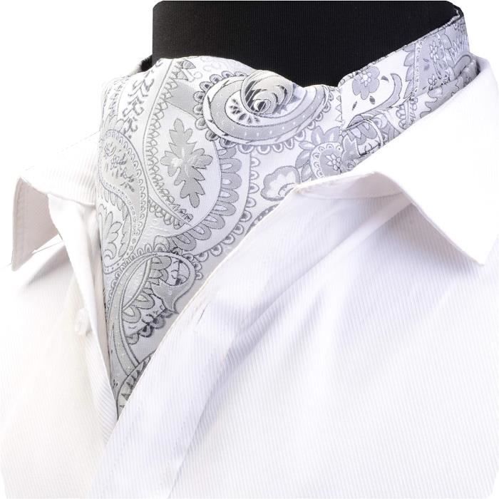 Cravat Cravat À Nouer Soi-Même Motif Cachemire Jacquard Tissé Floral ...