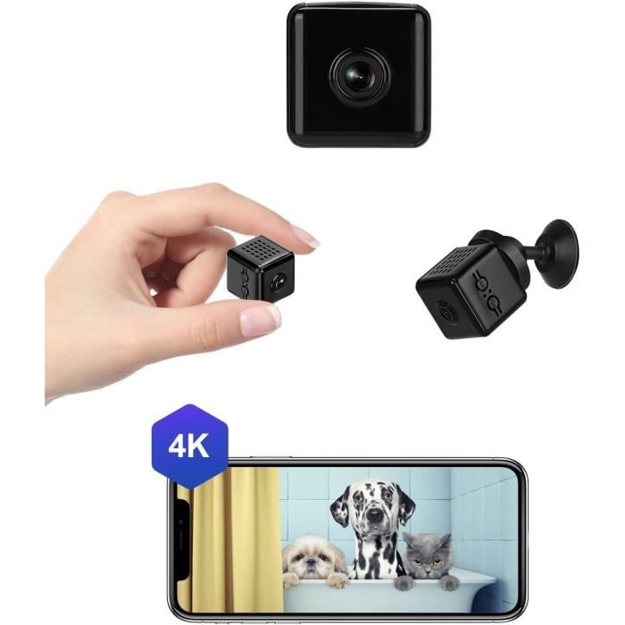 Mini caméra Wi-Fi 4K HD, adaptée à la transmission en temps réel par ...