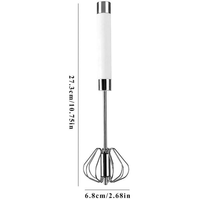 Fouet De Cuisine Mini Fouetter En Acier Inoxydable Semi Automatique à Main Poussant à La Main 10
