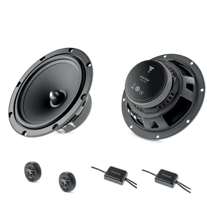 1 kit 2 voies FOCAL AUDITOR ASE-165 ASE165 6.5" 165 mm 16.5 cm 60 watt rms 120 watt max 4 ohm 91 ...