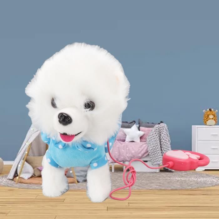 LIU-Chien en peluche électrique avec corde marche électronique chantant ...