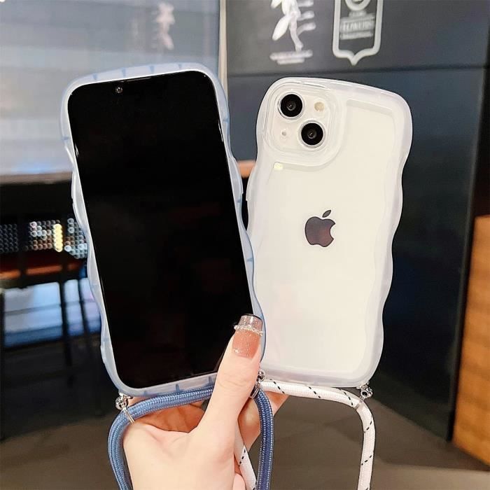 Coque Pour Iphone 14 Pro Max Avec Cordon De Collier, Transparent Coque ...