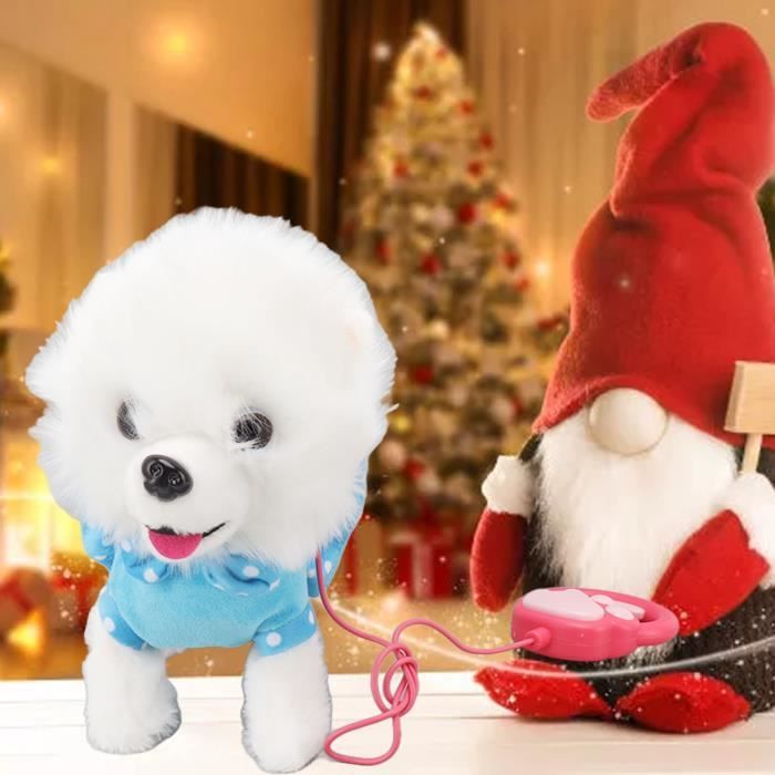 LIU-Chien en peluche électrique avec corde marche électronique chantant ...