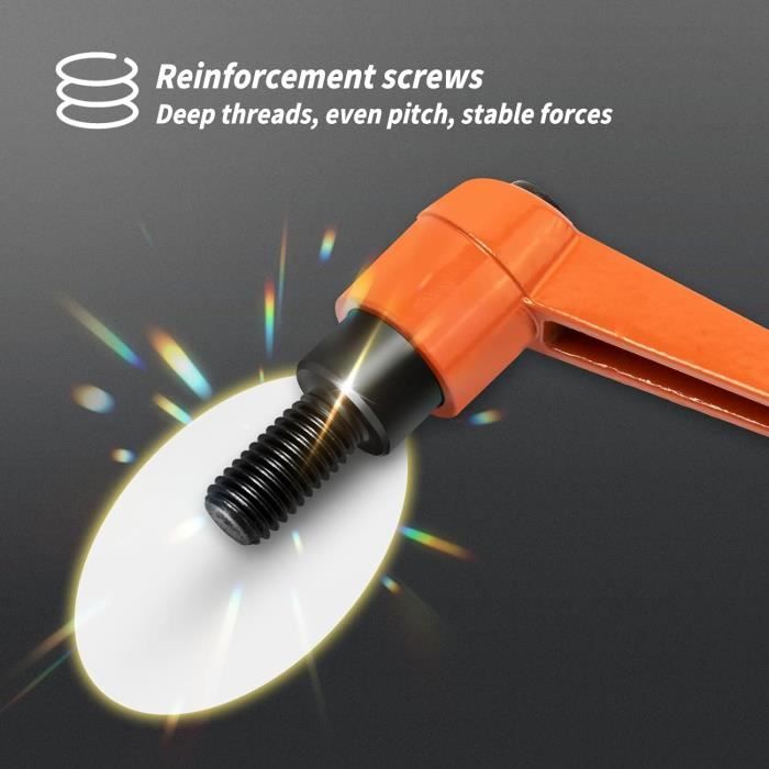 Poignée À Levier De Serrage Réglable,M5-50Mm Poignée De Serrage ...