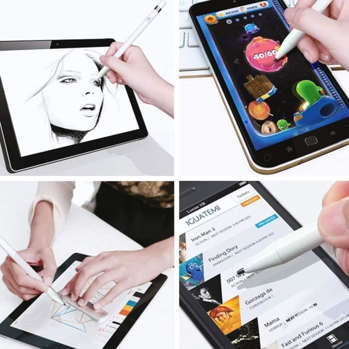 Stylo Touch Pour Ipad, Avec Sensible À L'Inclinaison & Rejet De La ...