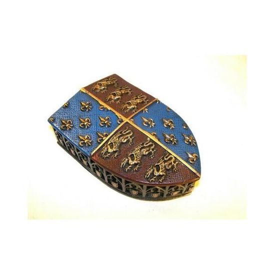 Boite blason médiéval lys et dragon - Cdiscount Maison