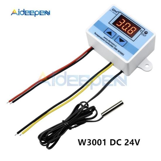 Thermomètre,Thermostat de température à commande numérique LED, interrupteur de micro-ordinateur ...