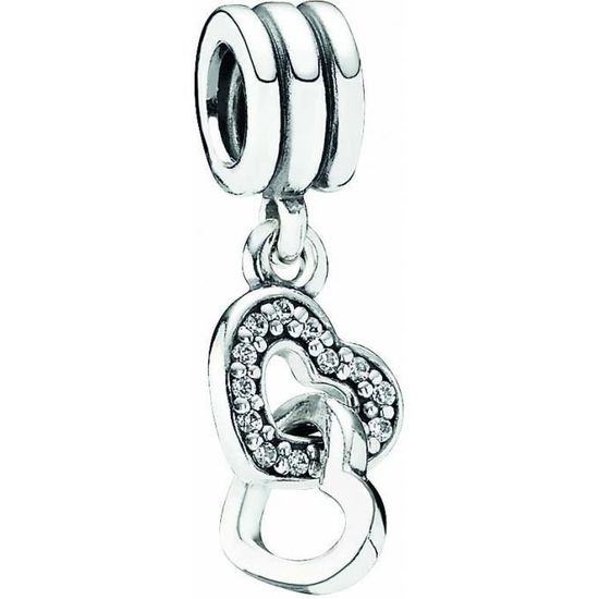 Charm Pendentif Coeur - Pandora - 791242CZ - Argent - Femme - Zirconium ...