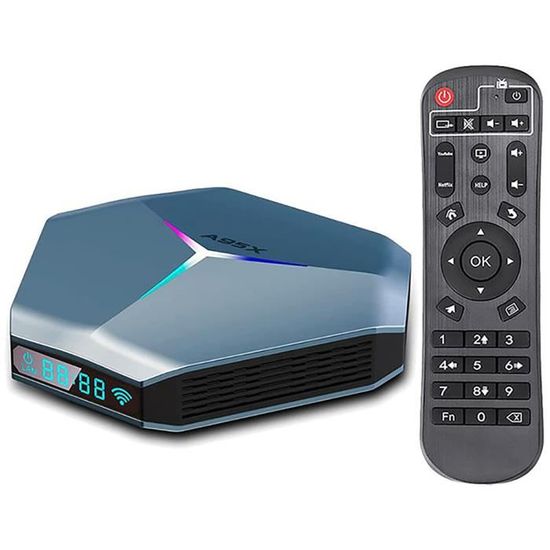 Android BoîTe de TéLéVision 4K Android 10.0 TV Box RAM 4 GB ROM 32 GB ...